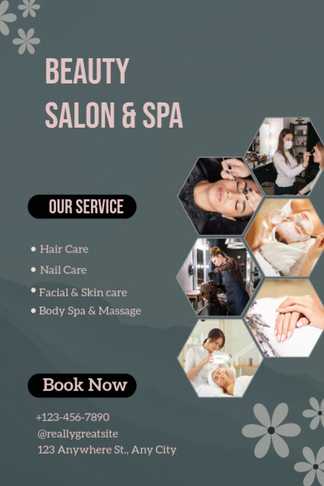 Copy of Beauty Salon Spa Poster Salon Poster | PosterMyWall