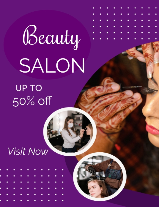 Beauty salons flyer Template | PosterMyWall