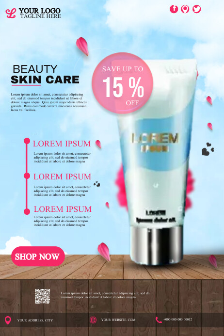 Beauty Skin Care Ads Templat | PosterMyWall