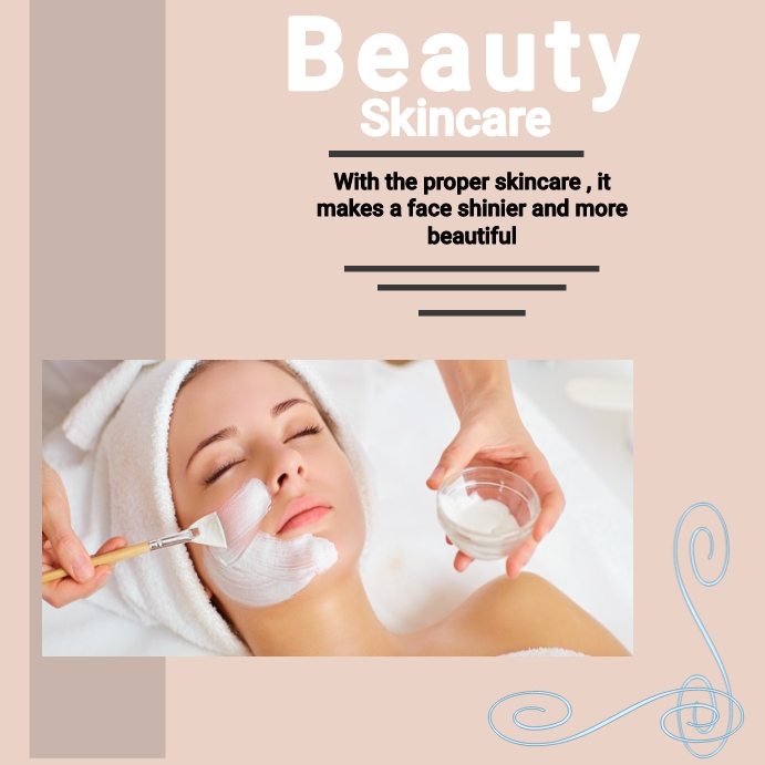beauty skincare template | PosterMyWall