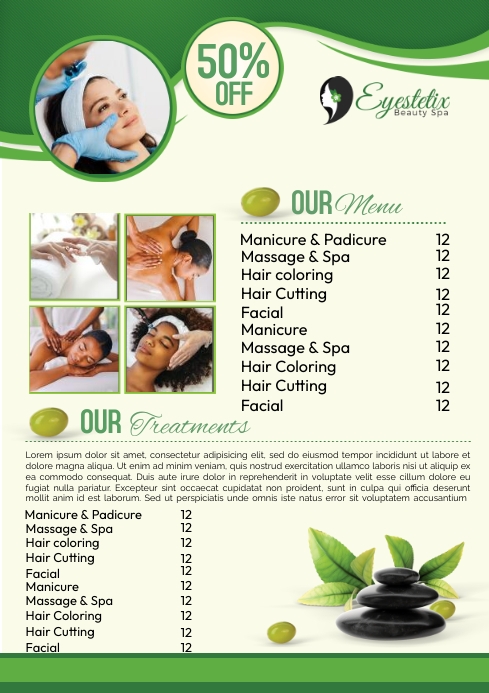 Beauty Spa Services Ads Template | PosterMyWall