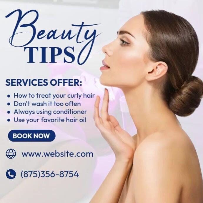 Beauty Tips Ads Template | PosterMyWall