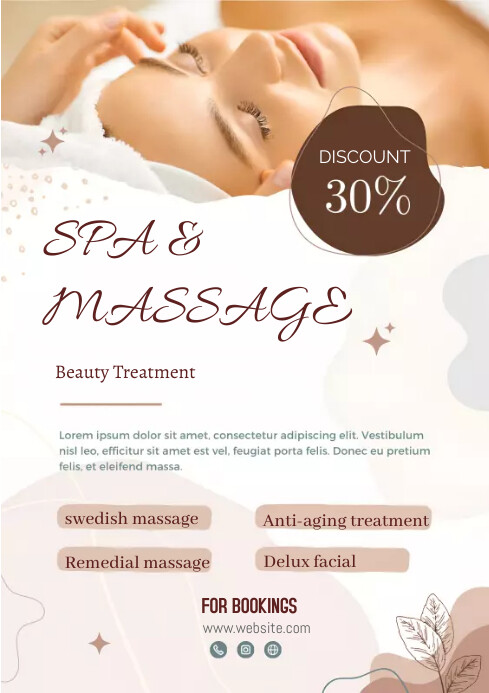 Beauty treatment flyer Template | PosterMyWall