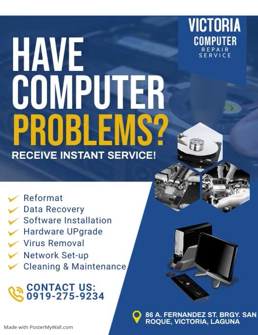 Copy of Copy of Computer Repair Video Template. | PosterMyWall