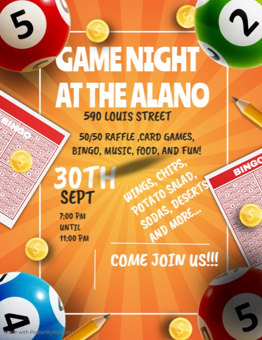 bingo game night, Trivia night | PosterMyWall