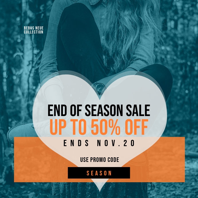 Bebas Neue Instagram Promo Banner Template | PosterMyWall