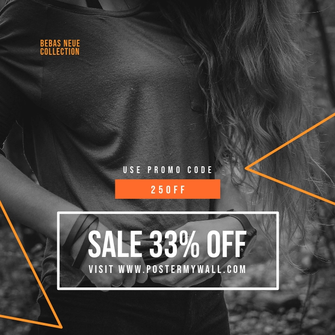 Bebas Neue Instagram Promo Banner Template | PosterMyWall