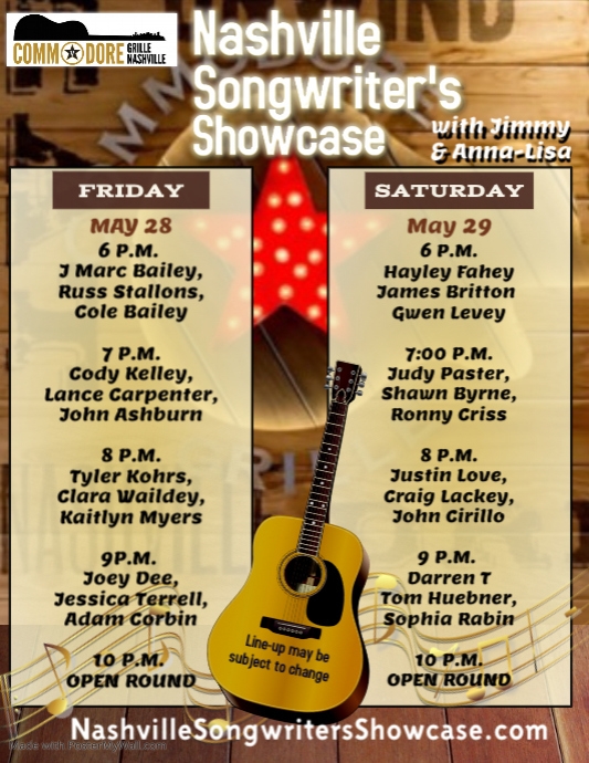 May 28 and 29 | PosterMyWall