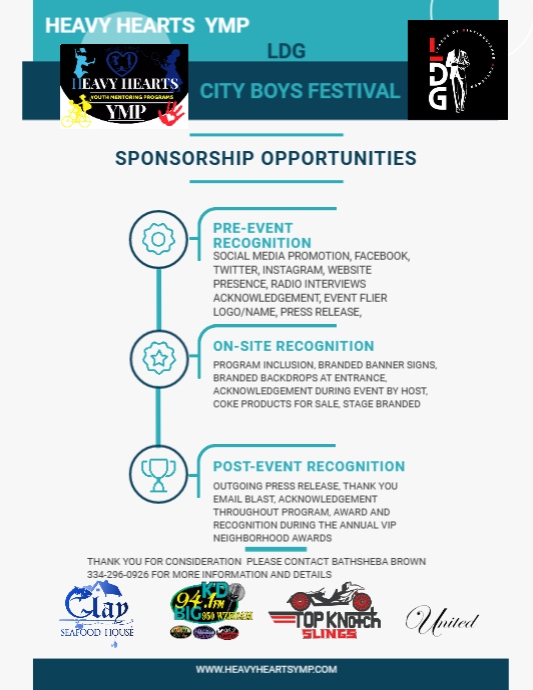 CITY BOYS FESTIVAL Sponsorship Poster | PosterMyWall