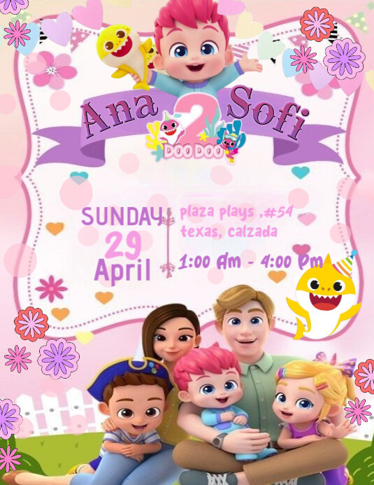 Bebefin Babyshart invitación Template | PosterMyWall