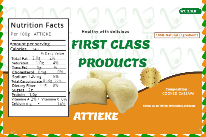 Copy of Almond Oatmeal Cookies Label | PosterMyWall
