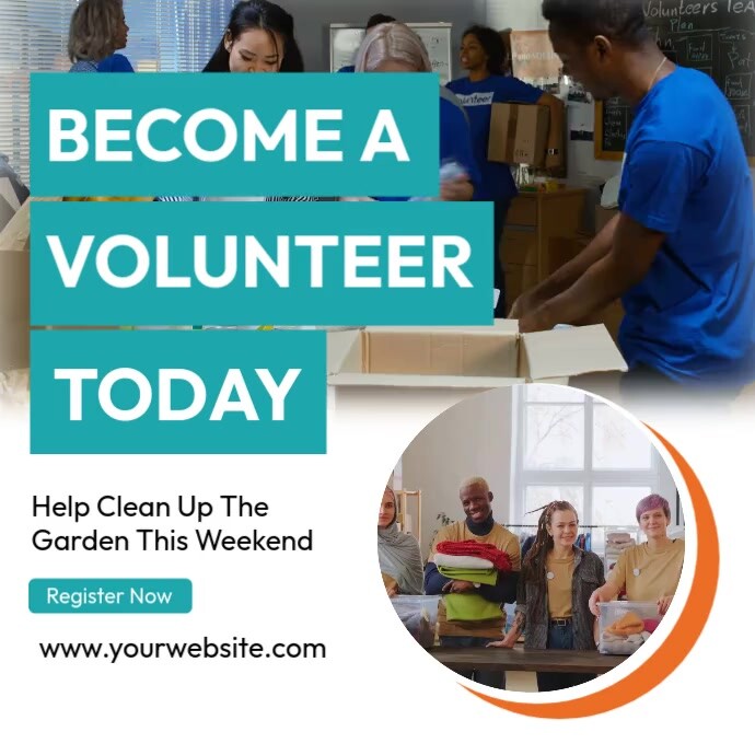 Become A Volunteer Template | PosterMyWall