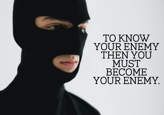 BECOME ENEMY QUOTE TEMPLATE | PosterMyWall