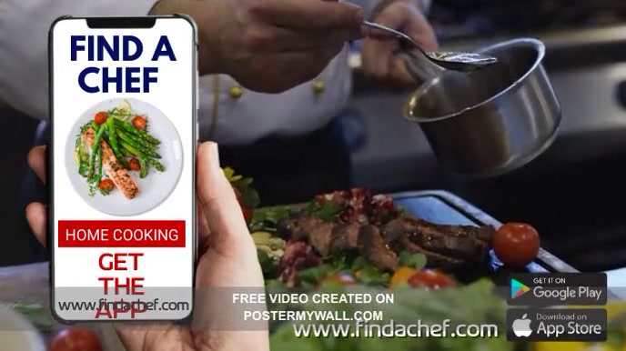 Cooking Chef Restaurant App Template | PosterMyWall