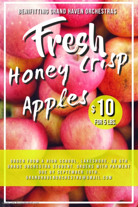 Copy of Fresh Apples Poster | PosterMyWall