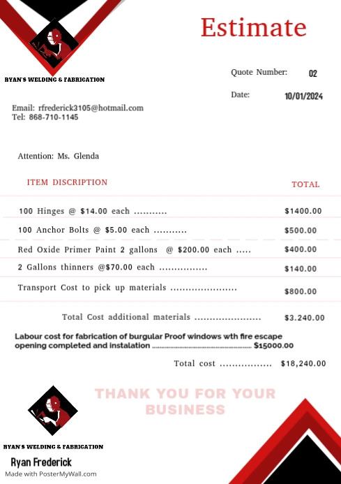 Copy of Copy of Invoice Template | PosterMyWall