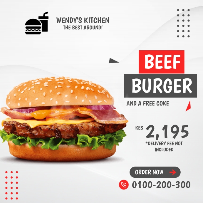 Beef burger Template | PosterMyWall