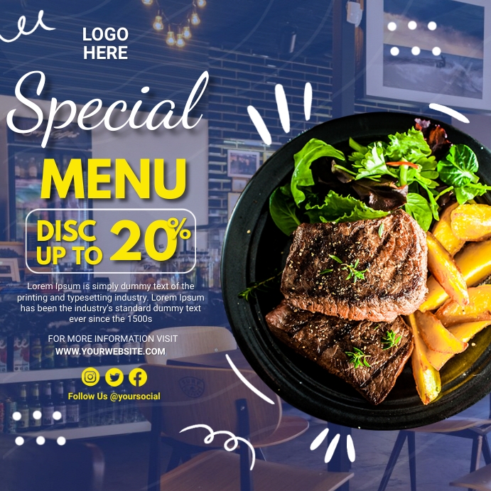 Beef Steak Ads Template | PosterMyWall