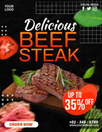 Beef Steak Ads Template | PosterMyWall