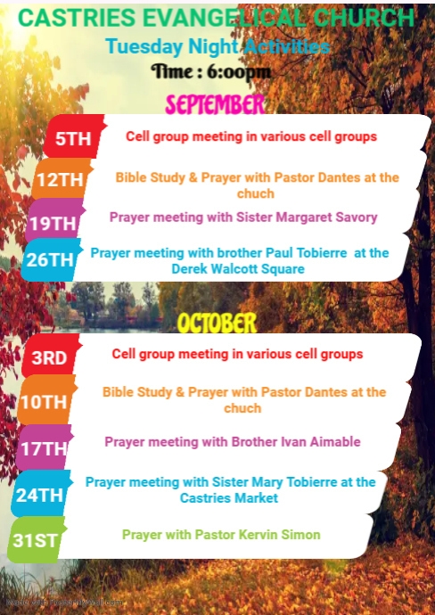 Tuesday Night activities | PosterMyWall