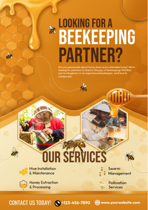 Beekeeping Template | PosterMyWall