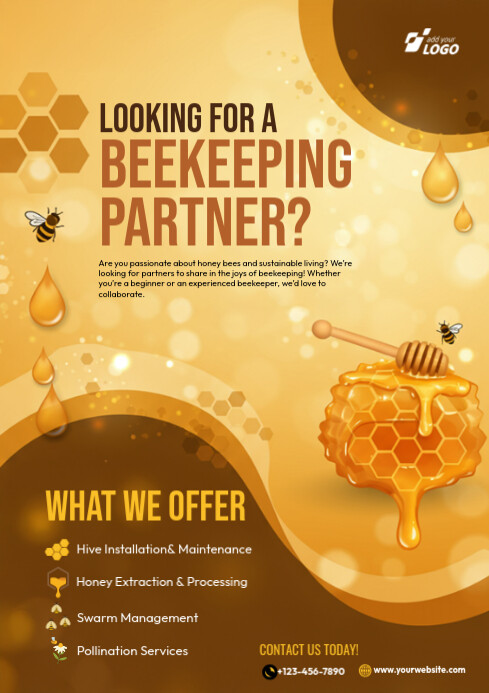 Copy of Beekeeping Partner flyer | PosterMyWall
