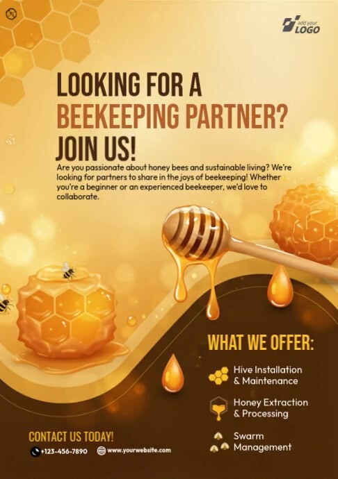 Modèle Beekeeping Partner Flyer | PosterMyWall
