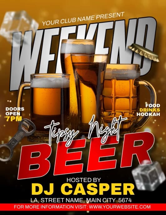 Plantilla de Beer Ads | PosterMyWall