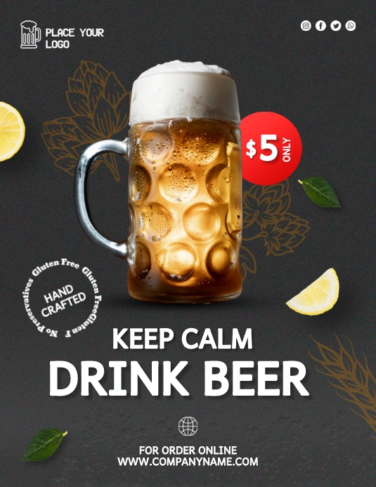 Beer Ads Template | PosterMyWall