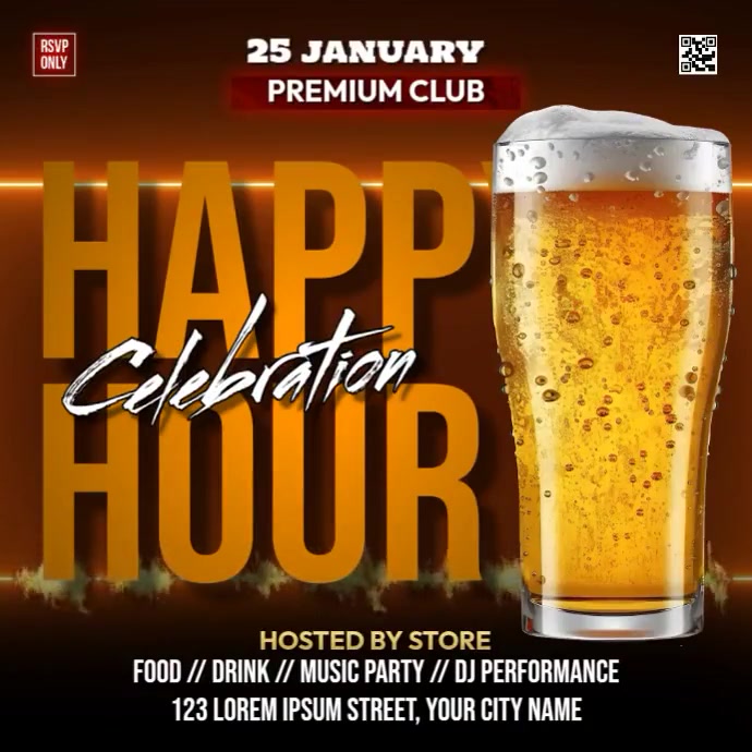 Plantilla de Beer Ads Template | PosterMyWall