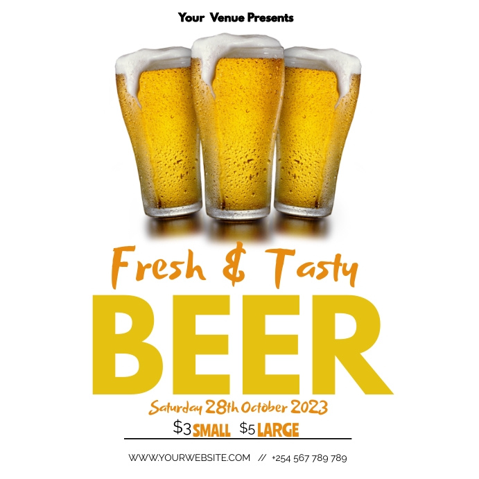 Beer Advert Template | PosterMyWall
