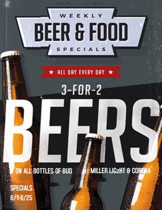 Beer and food template | PosterMyWall