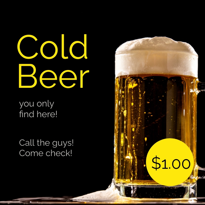 BEER BAR TEMPLATE | PosterMyWall