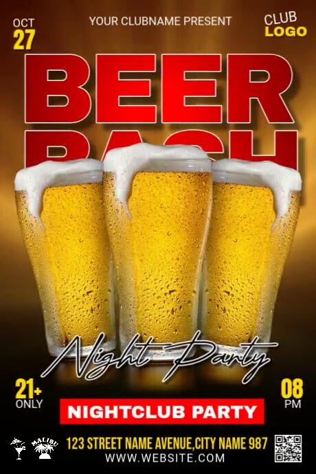 Plantilla de Beer Bash | PosterMyWall