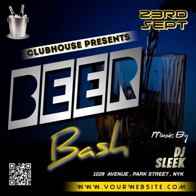 Plantilla de BEER BASH PARTY FLYER POSTER | PosterMyWall