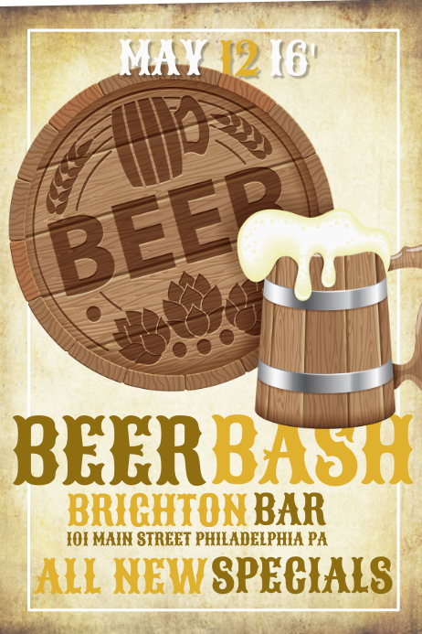 Beer Bash Template | PosterMyWall