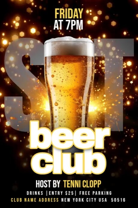 Beer Club Template | PosterMyWall