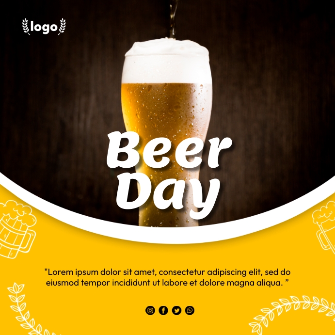 Beer Day Template | PosterMyWall