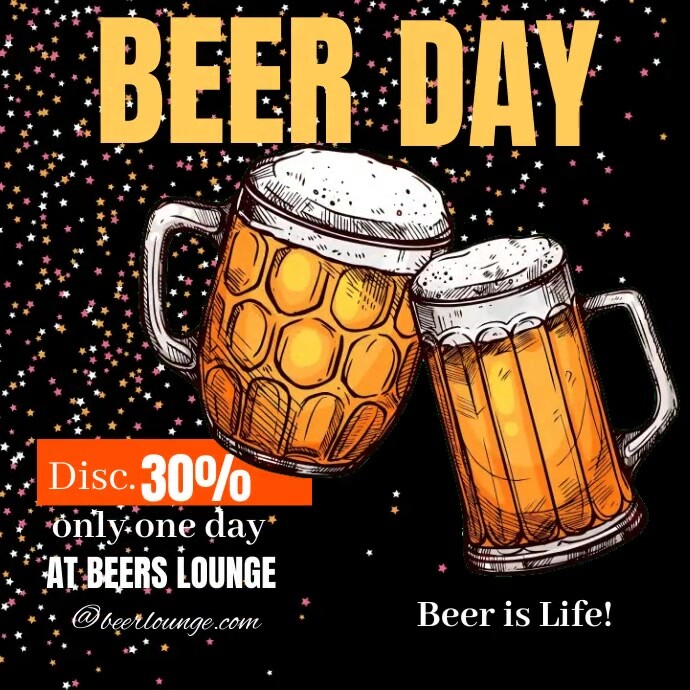 Plantilla de Beer Day Designs | PosterMyWall