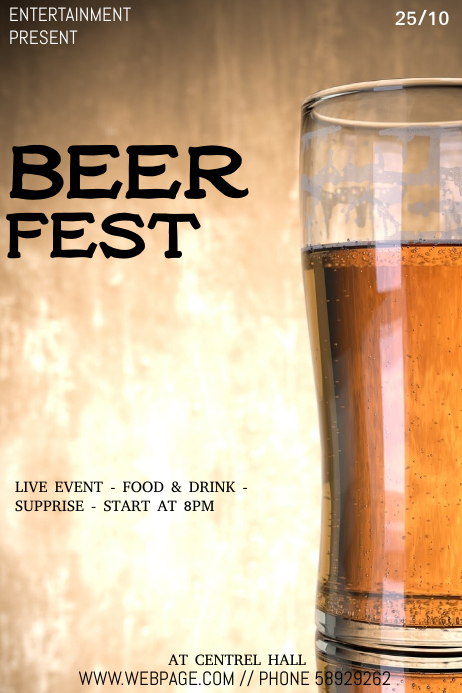 Beer fest event flyer template | PosterMyWall