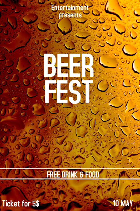 BEER fest flyer template | PosterMyWall