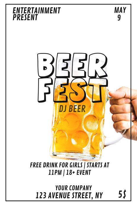 Beer fest party flyer template | PosterMyWall