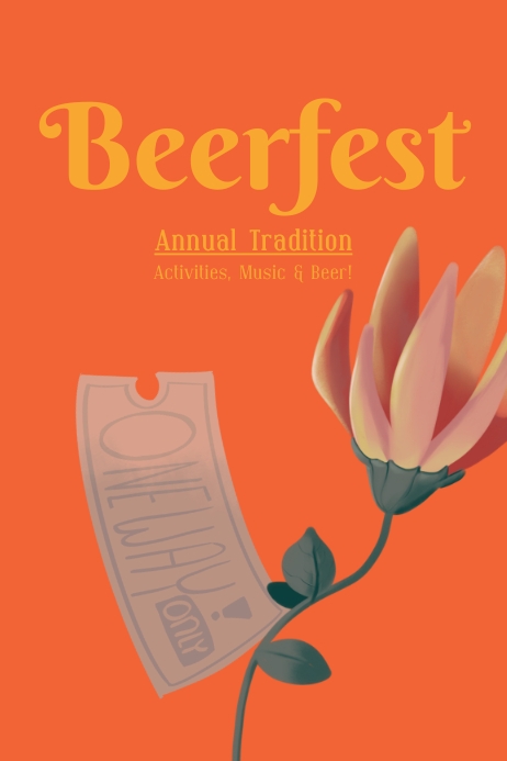 Beer fest poster ad Template | PosterMyWall