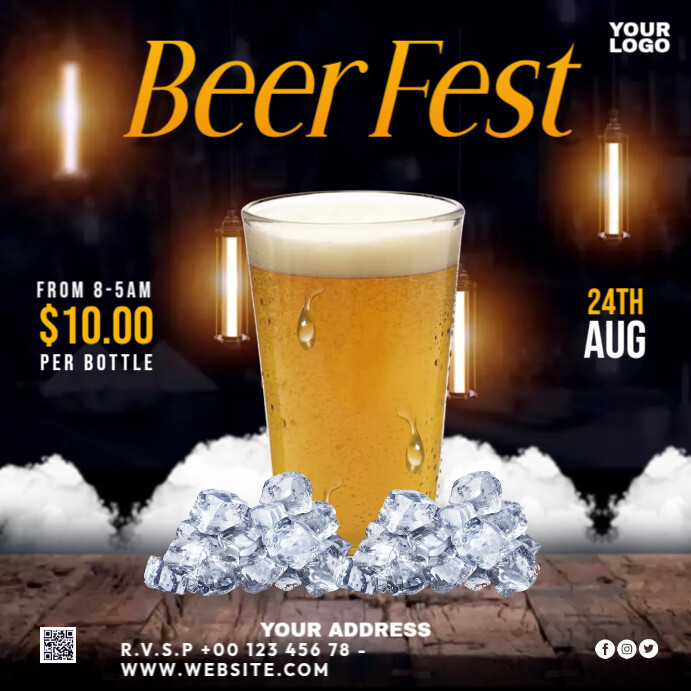 Copy of Beer Fest Template Ads | PosterMyWall