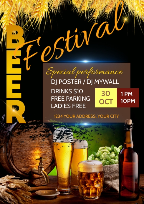 Beer Festival Flyer Template | PosterMyWall