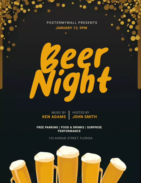 Beer Festival flyer template | PosterMyWall