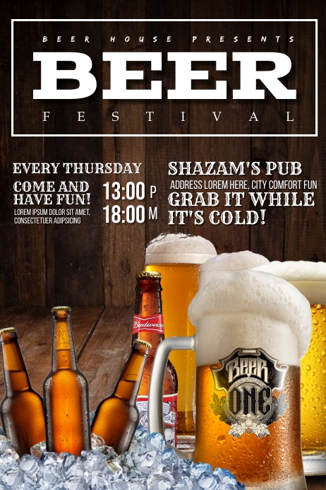 Beer Festival Flyers Template | PosterMyWall