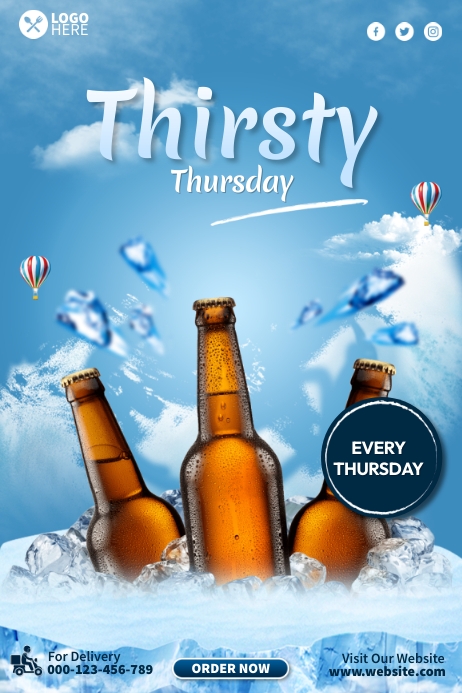 Beer Flyers Template | PosterMyWall