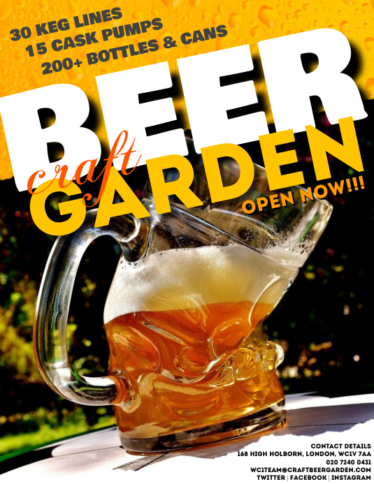 beer garden Template | PosterMyWall