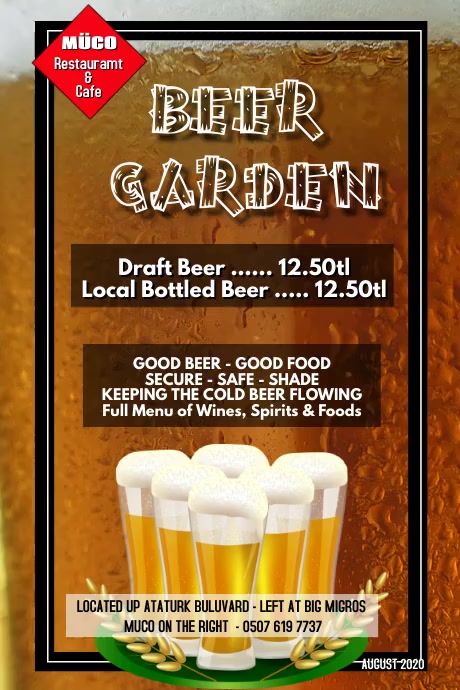 Beer Garden Template | PosterMyWall